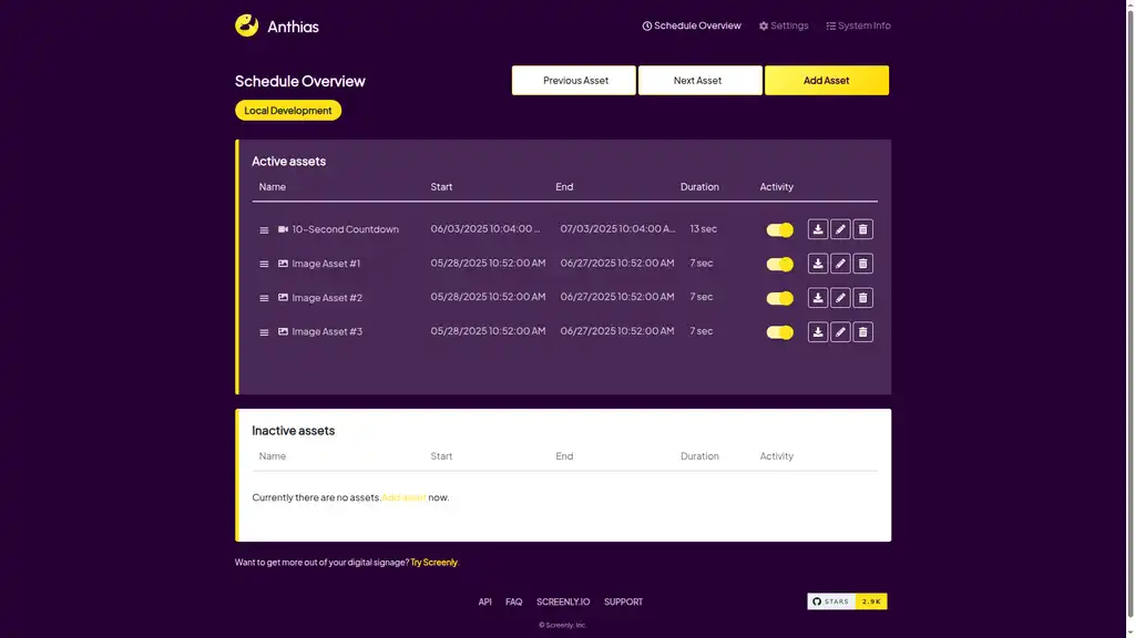 Screenly - Anthias v0.20.0 is out now