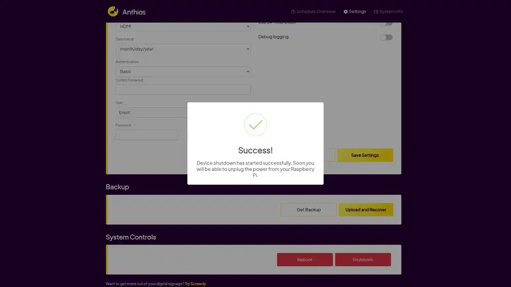 Screenly - Anthias v0.20.0 is out now